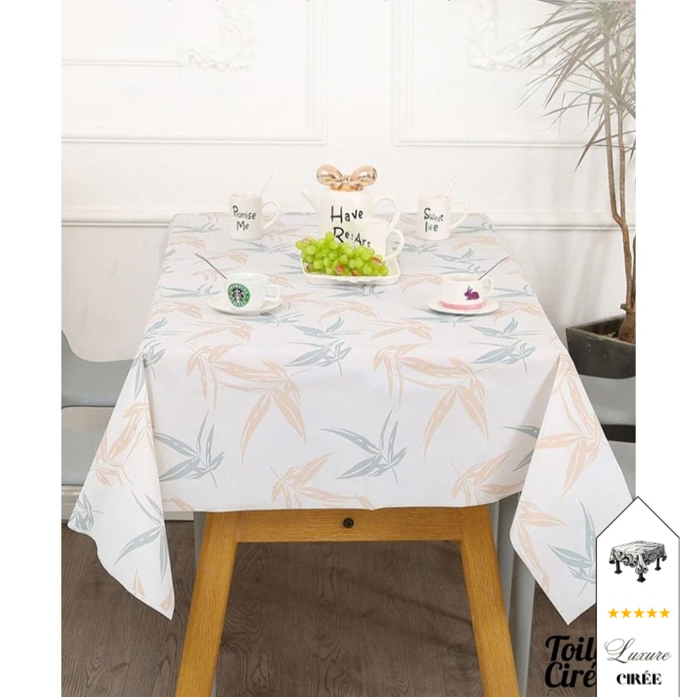 Nappe en toile cirée feuilles | Livraison gratuite