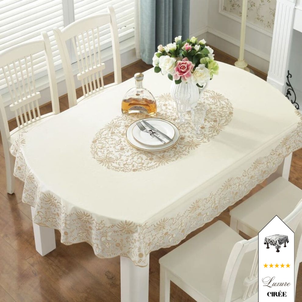 Nappe ovale toile cirée a l ancienne | Livraison gratuite