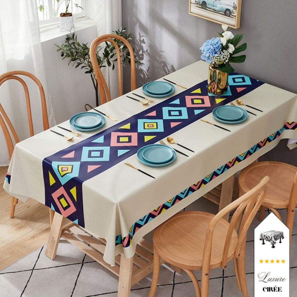 Toile cirée motifs géométriques | Livraison gratuite